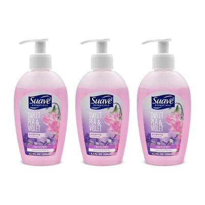 Suave Essentials Sweet Pea & Violet Scent Pampering Hand Soap 6.7oz ...