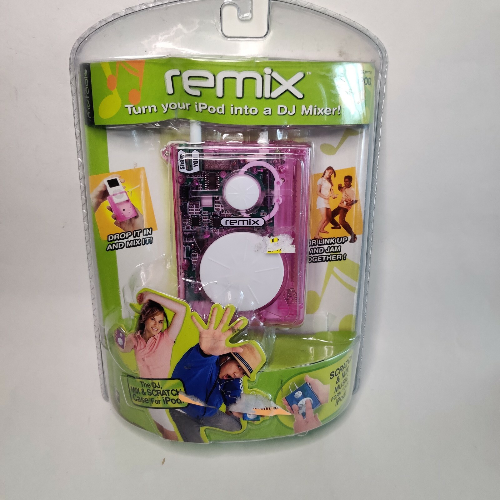 Remix+Turn+iPod+Into+a+DJ+Mixer+MIXTOOLS+Spin+Master+Lime+Green+2006 ...