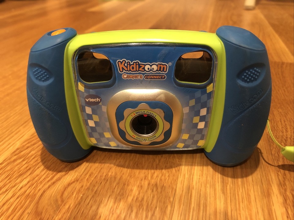 VTech Kidizoom Camera Connect Blue/Green 1.3 Mega Pixels,4x Digital ...