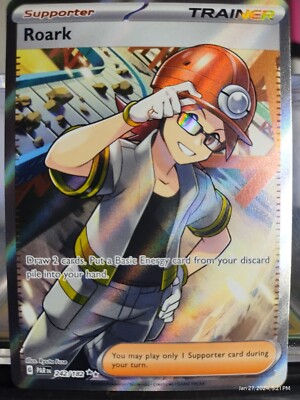 Pokemon Card Roark Full Holo Trainer 242/182 Rare | eBay