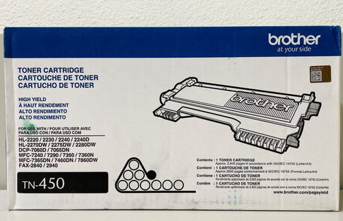 New Genuine Brother TN-450 Black Toner Cartridge HL-2220 HL-2270DW | eBay