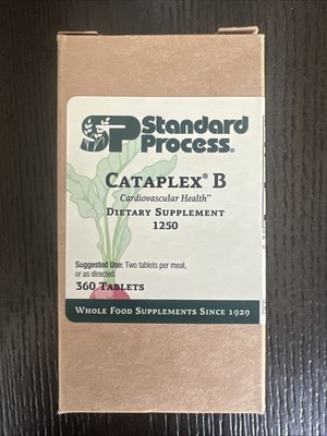 Standard Process Cataplex B for Cardiovascular Health 360 Tablets Exp ...