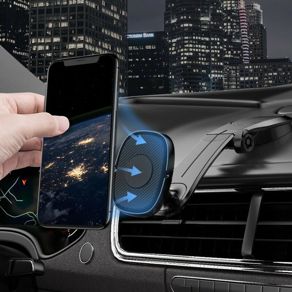 Magnetic Phone Holder Universal Car Dashboard Mount Stand Interior ...