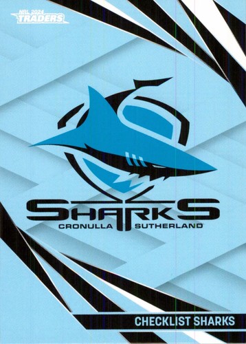 2024 Cronulla Sharks NRL TLA Traders Card - Club Logo | eBay