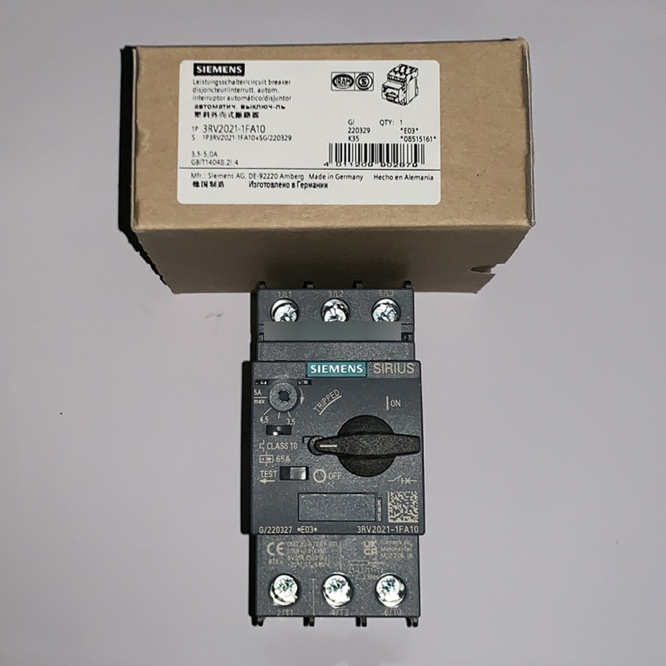 1PC NEW SIEMENS Circuit Breaker 3RV2021-1FA10 3RV2021-1FA10 FAST SHIP ...