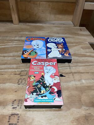 3 Casper Movies for VHS The Friendly Ghost, First Christmas And Cartoon ...