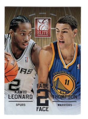 2013-14 PANINI ELITE FACE 2 FACE KAWHI LEONARD / KLAY THOMPSON CARD ...
