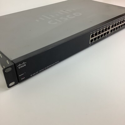 CISCO SF200-24P 24-PORT 10/100 PoE NETWORK SMART SWITCH | eBay