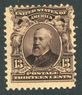 US Stamp #308 Benjamin Harrison 13c - MNH - CV $100.00 | eBay