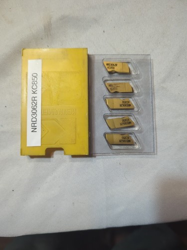 5pcs (4 New) KENNAMETAL NR3062R Grade KC850 Top Notch Carbide Inserts ...