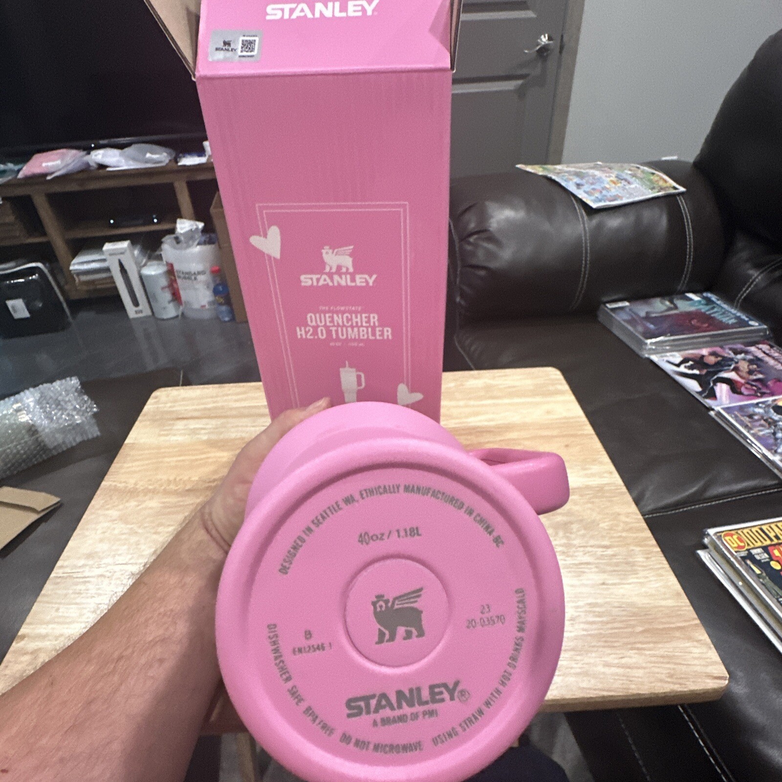 Stanley 40oz Paeonia Pink Flowstate Quencher H2.0 New Color 2024