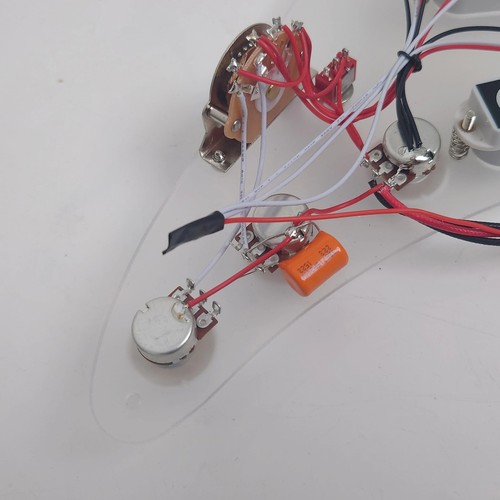 SSS Acrylic Prewired Loaded Pickguard Active Single Coils Pickups Set ...