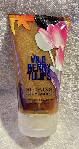 Bath & Body Works Wild Berry Tulips Glowing Body Scrub Wash 8 oz | eBay