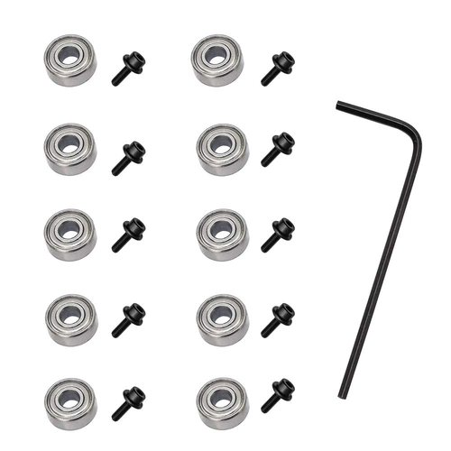 10Pcs Router Bit Bearing Set Top Bearings for Flush Trim Router Bit ...
