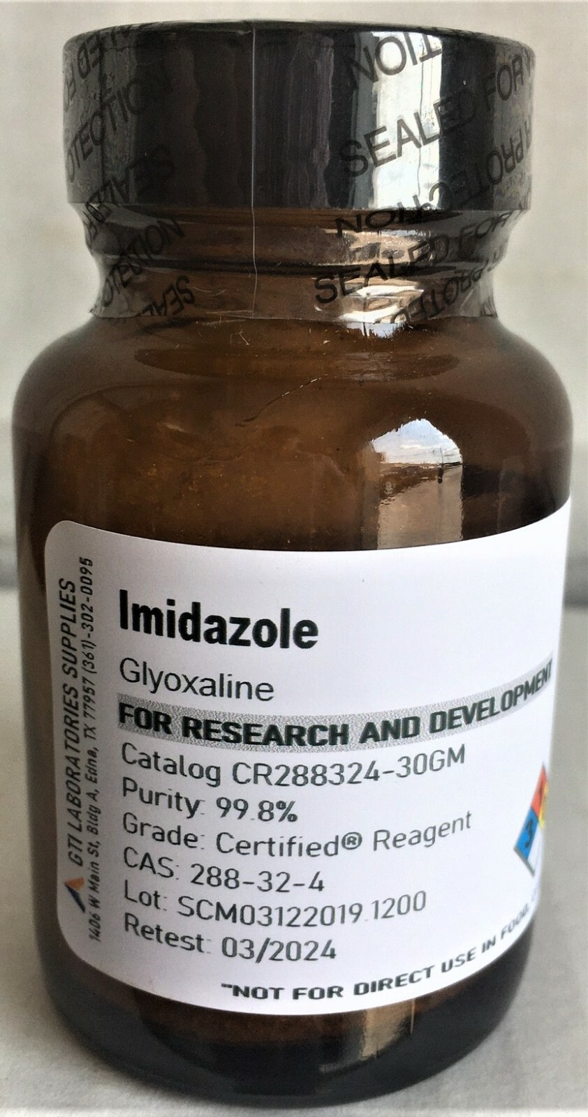Imidazole, 99.8%, Certified® Reagent 30g | eBay