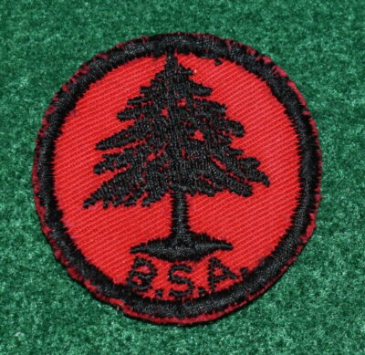 VINTAGE BOY SCOUT PATROL RED & BLACK PATCH - PINE TREE | eBay