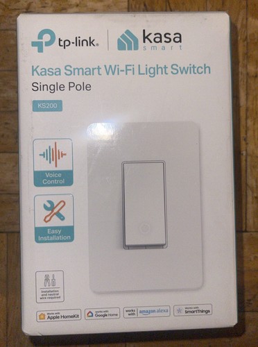 Kasa Smart Light Switch HS200, Single Pole, Needs Neutral ,2.4GHz Wi-Fi ...