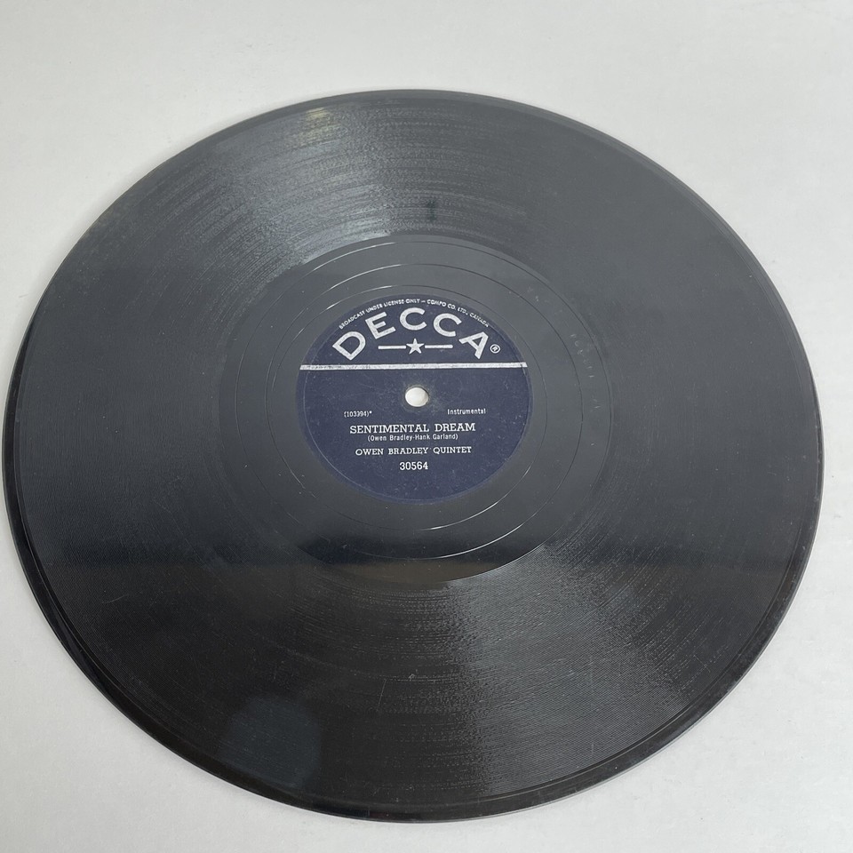 RARE! Owen Bradley, Big Guitar (Gramophone Shellac Record,10", 78rpm ...