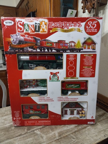 SANTA EXPRESS Train Set Christmas EZTEC 35 Piece In box from 2017 | eBay