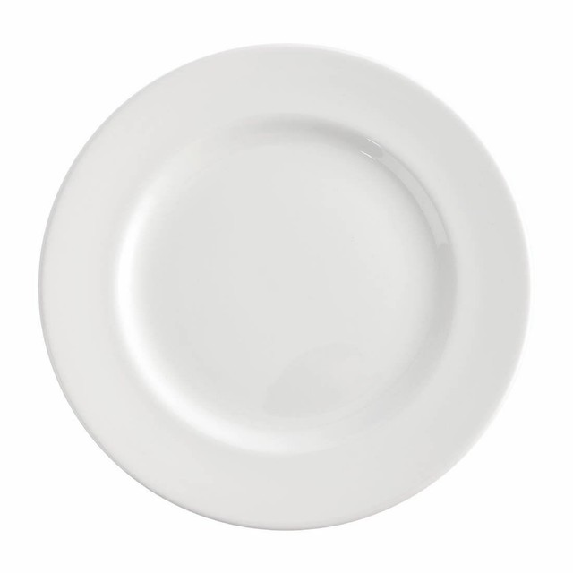 12 X Churchill Classic White Plates 28cm 11" Super Vitrified Hotelware ...