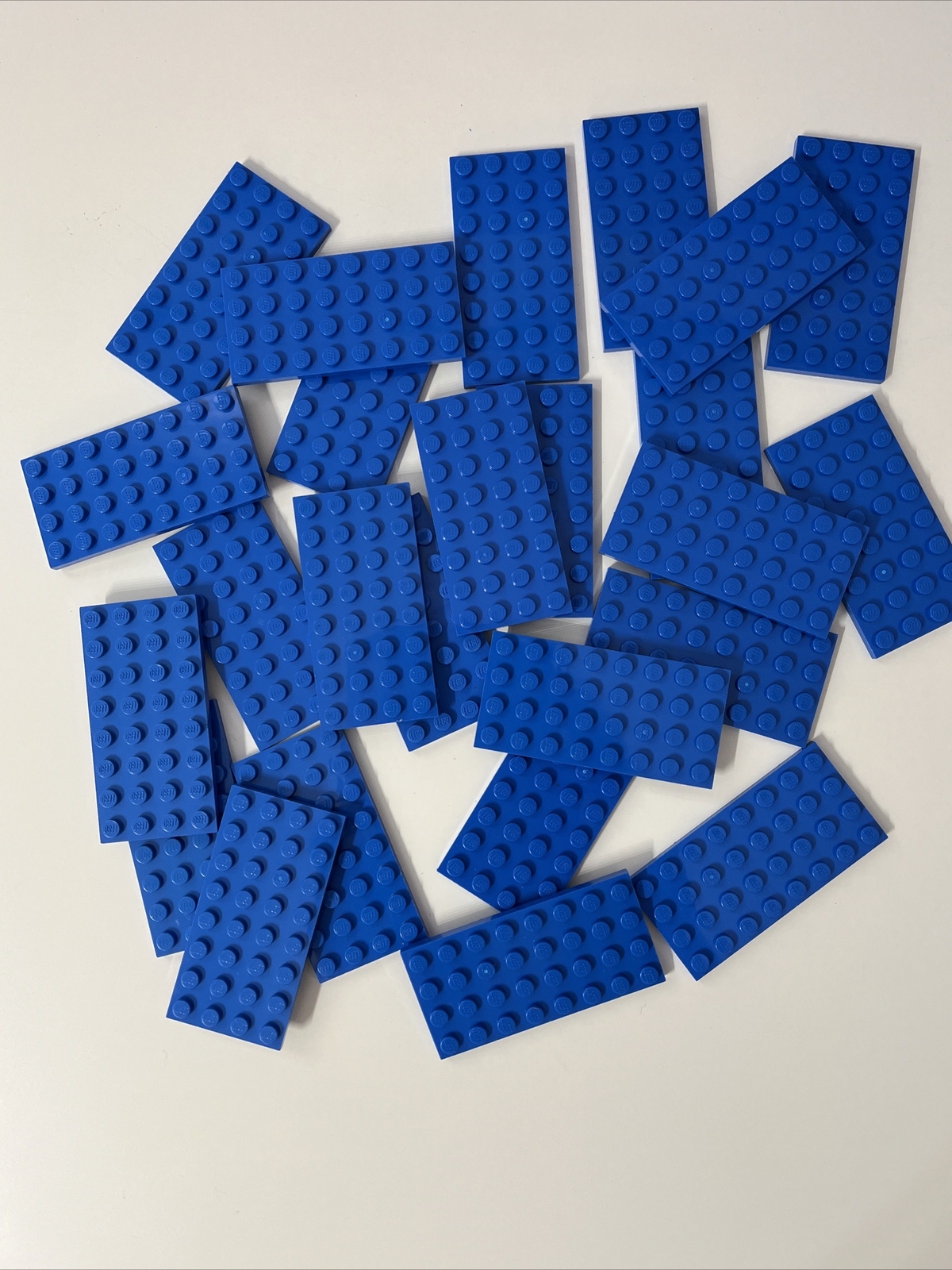 LEGO BLUE LOT 25 PCS 4X8 PLATES VARIETY BUILDING PIECES | eBay