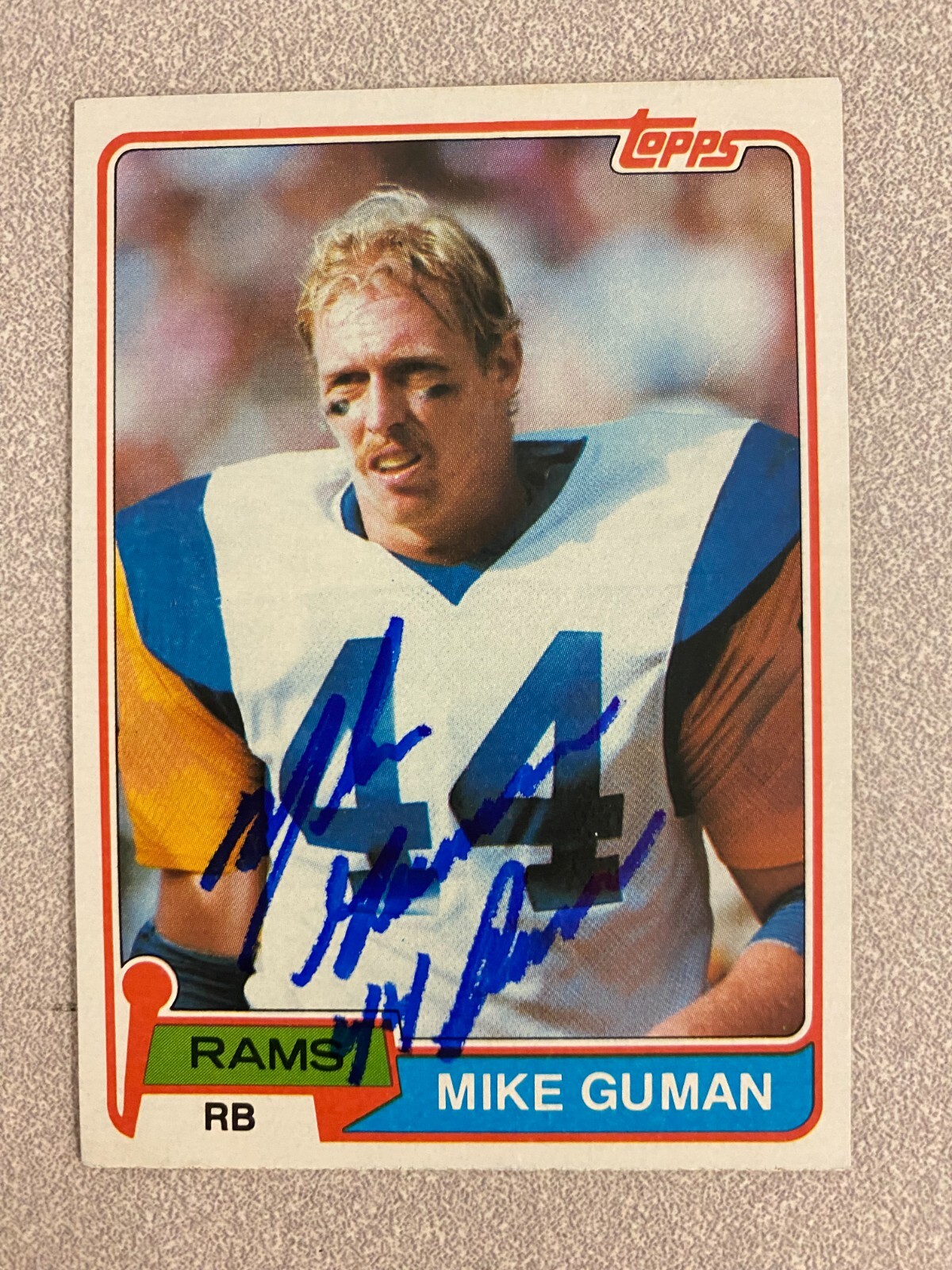 Mike Guman signed LOS ANGELES RAMS card 1981 Topps | eBay