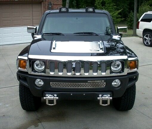 Chrome Hood Intake Cover Cap Molding For 2006-2010 HUMMER H3 ...