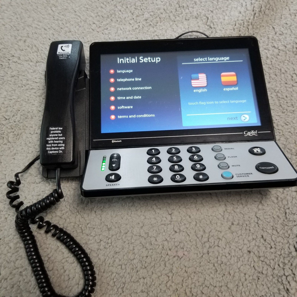 CapTel 2400IBT Ultratec Captioned Hearing Impaired Touch Screen ...