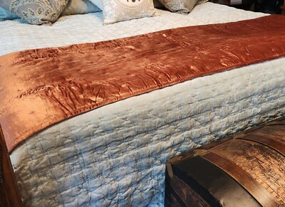 Frontgate King Bed Amber Nora Velvet Bed Scarf Shoe Guard Protector ...
