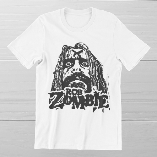 ROB ZOMBIE T-Shirt Heavy Metal Rock Band Legend on Ring Spun Cotton Tee ...