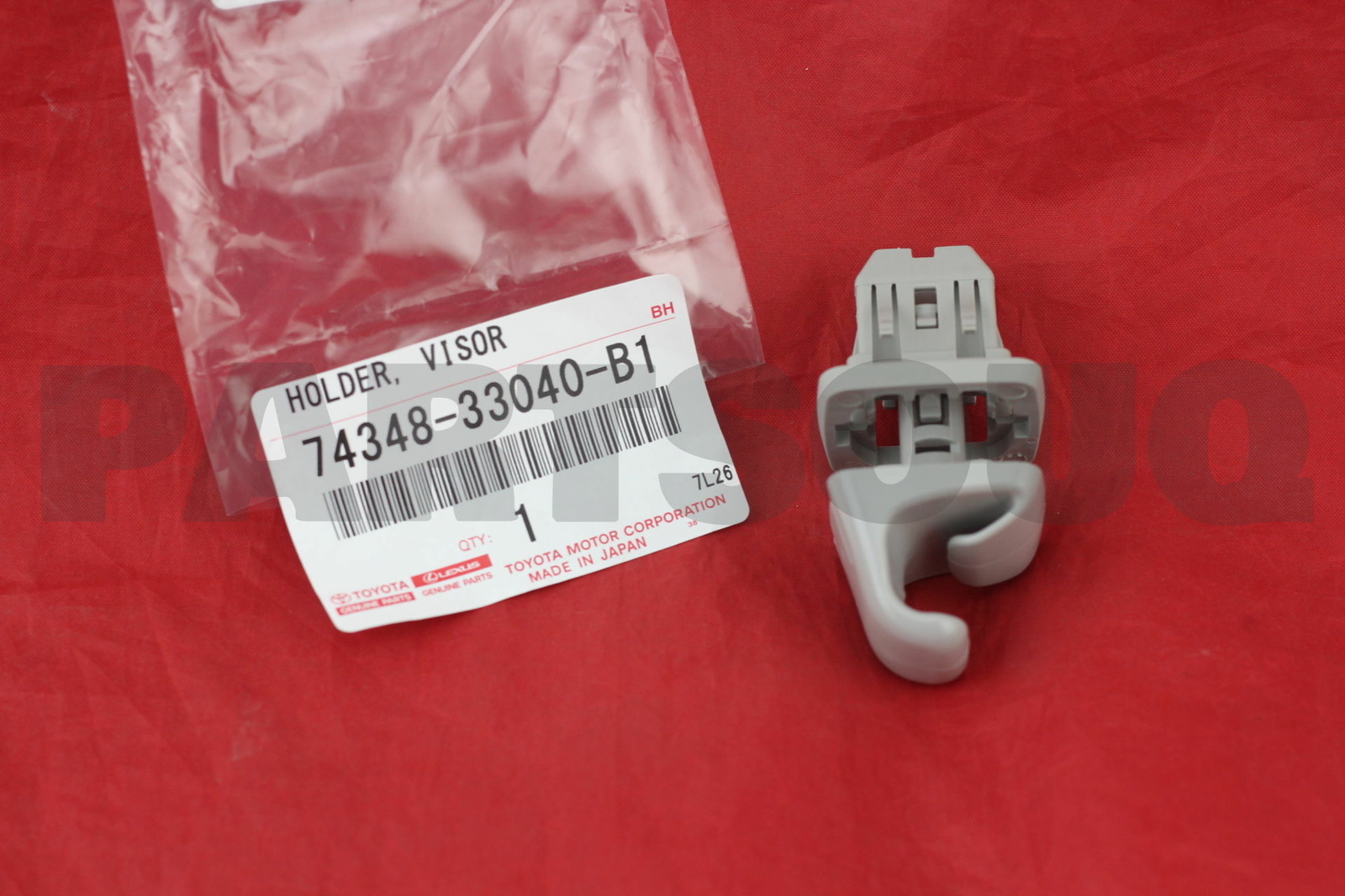7434833040B1 Genuine Toyota HOLDER, VISOR, RH/LH 74348-33040-B1 | eBay ...