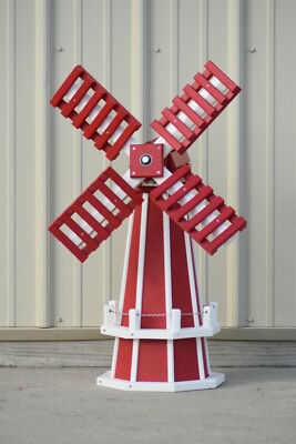 30" Poly Dutch Windmill (Red with White trim) | eBay
