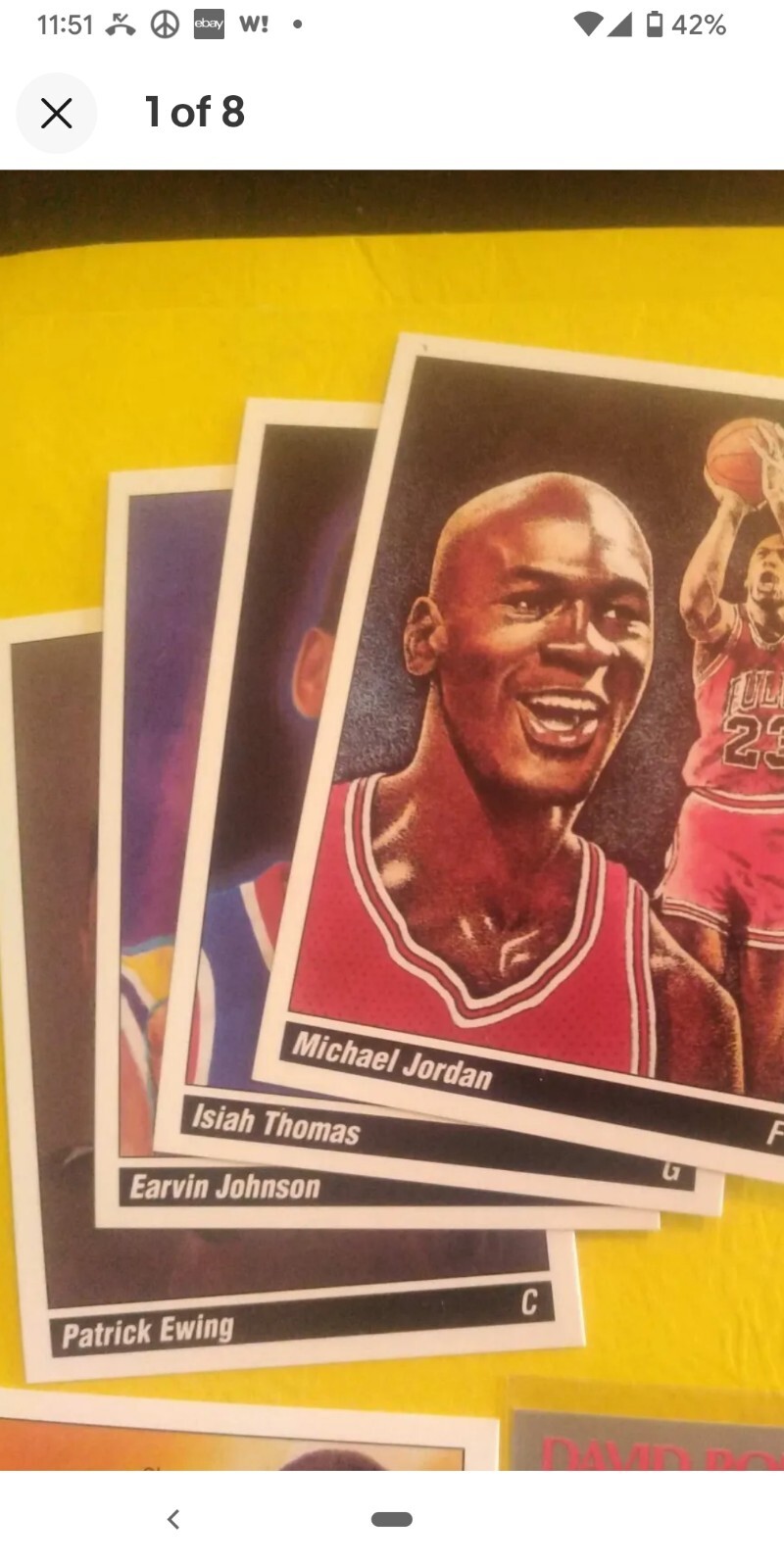 1990 NBA Austin Cards 5 Card Set 2 of 5 cards Isiah Thomas and Patrick ...