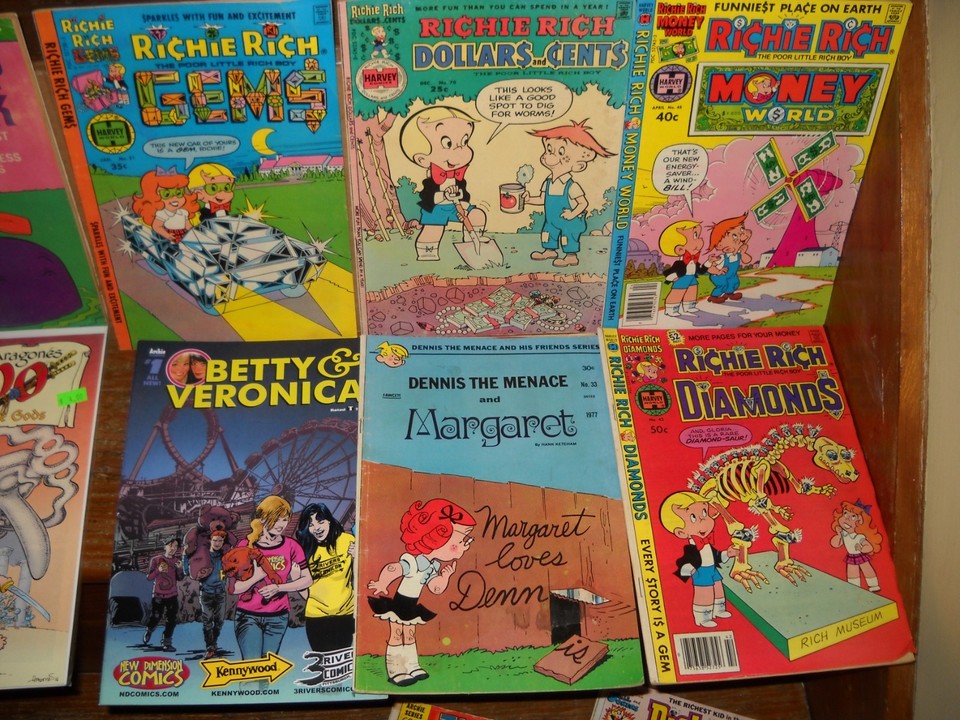 50 Archie/Funny Duck Harvey Richie Rich Comics Old Bronze Lot#371 | eBay