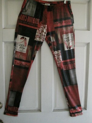 ASSA PRINT PANTS Sz X-LARGE ELASTIC WAIST MULTI-COLORS | eBay