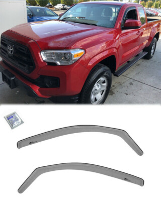 IN-CHANNEL Visors For 16-Up Toyota Tacoma Extended Cab Side Window Rain ...