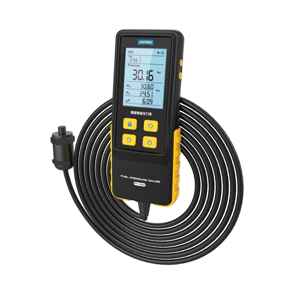 Gasoline Fuel Injection Pressure Tester Car Digital Fuel Pressure Gauge ...