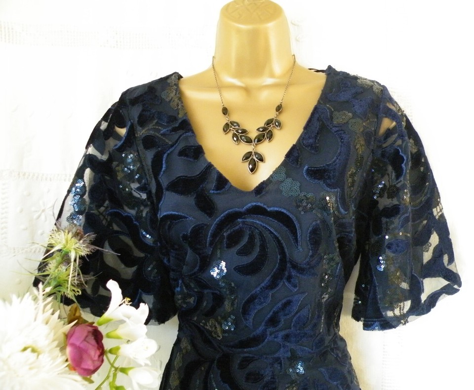 ***MONSOON PRE-OWNED "HILARY BLUE" DRESS SIZE 22*** | eBay UK
