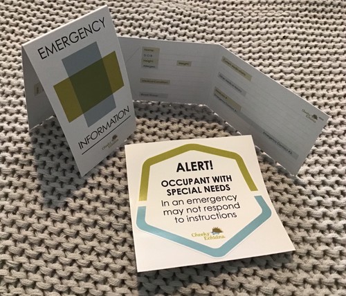 Alert sticker + 2 ID Cards PACK Autism or Special Needs | eBay