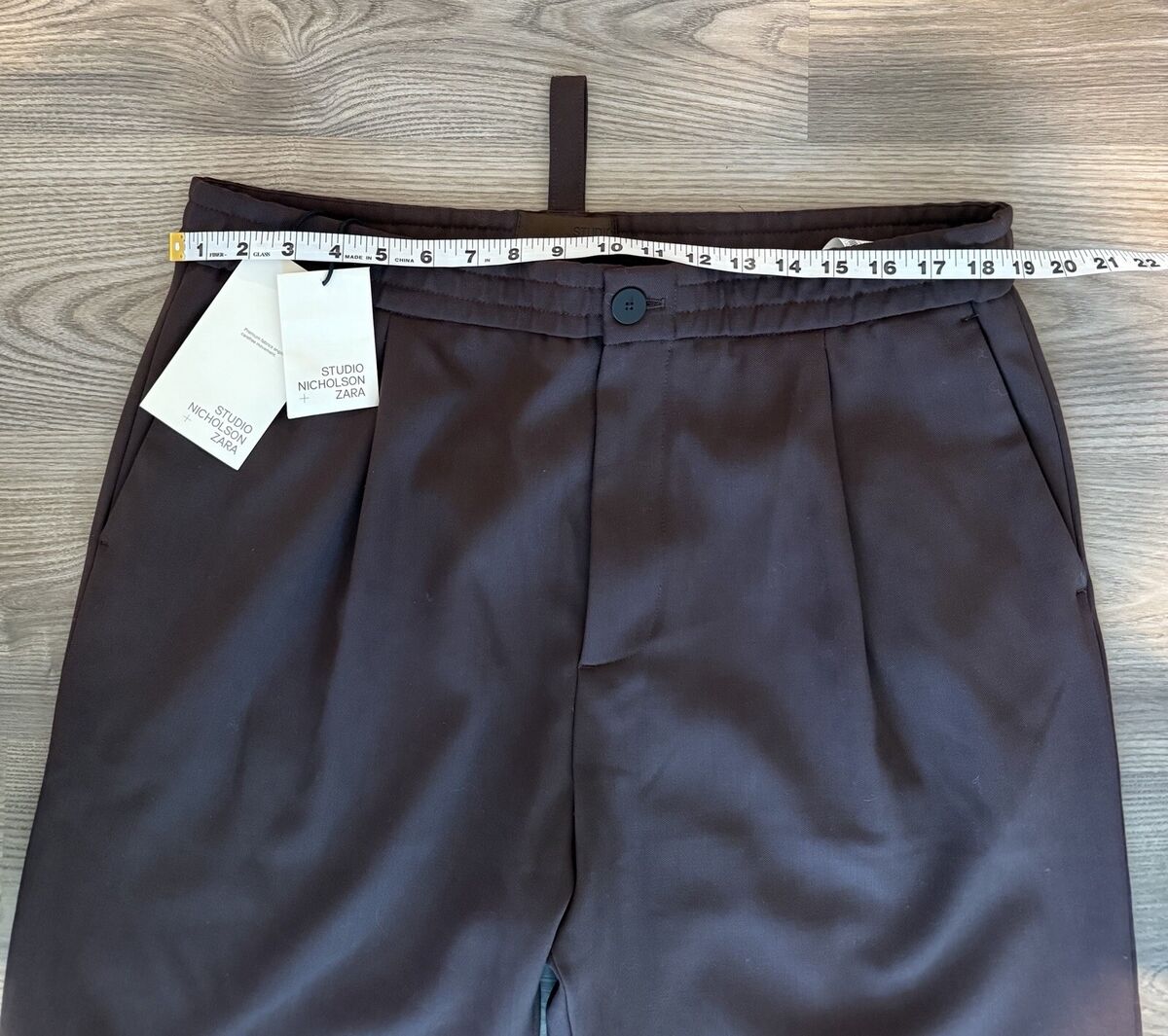 Studio Nicholson Zara Pleated Brown Heavy Knit Pant NWT Size Studio Nicholson Zara Pleated Brown Heavy Knit Pant NWT Size