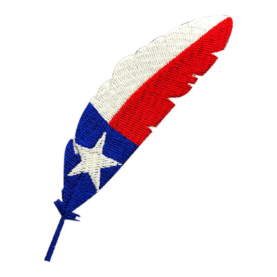FEATHER TEXAS FLAG TX HOOK PATCH BY MILTACUSA | eBay