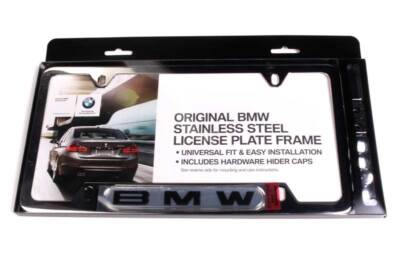 Genuine OEM License Plate Frame for BMW 82120010395 | eBay