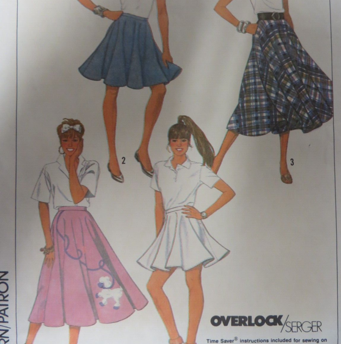 Vintage 80's Simplicity 8629 CIRCLE SKIRT in THREE LENGTHS Sewing ...