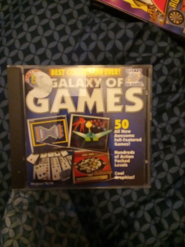 eGames Galaxy of Games Blue Edition 50 Great Games PC C-ROM Windows 95/ ...