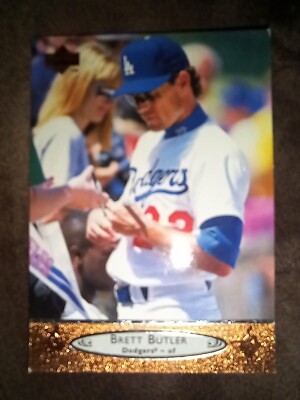 1996 Upper Deck Brett Butler Los Angeles Dodgers Baseball Team LA Card ...