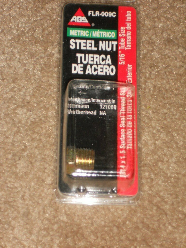 AGS Steel Tube Nut 5/16"(M14 X 1.5 SS) FLR009C New In Package | eBay