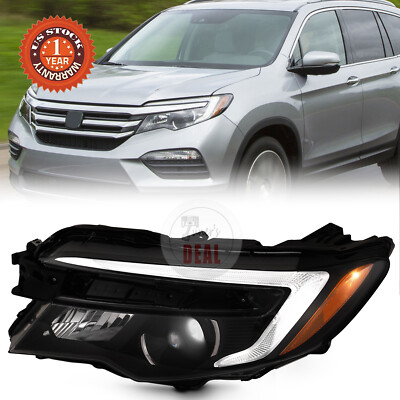 Driver Headlight For 2016-22 Honda Pilot 2019-21 Passport 2017-20 ...