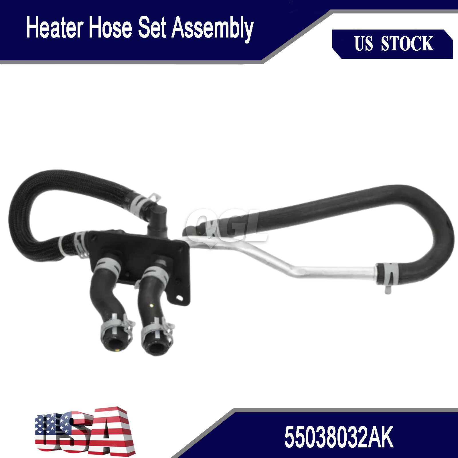 Hose Tube Heater Supply And Return 55038032AK For 2011-21 Jeep Grand ...