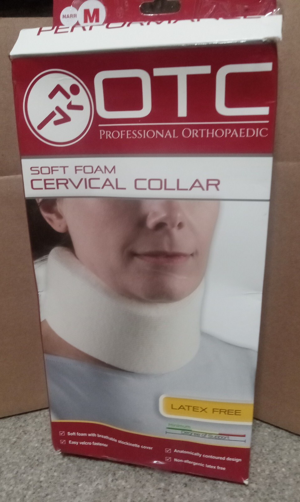 OTC Professional Orthopaedic Cervical Collar Soft Foam, Medium Support ...