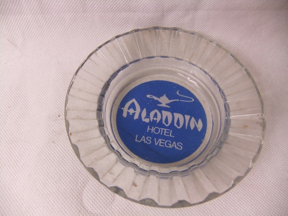 Ash Tray LOT Aladdin & MGM Grand Hotel Casino Las Vegas 1960's 70's 4.5 ...